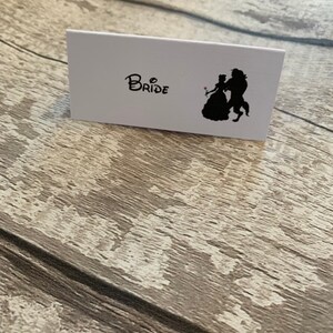 Personalised Disney Place Cards, Disney Wedding, Magical, Beauty and ...