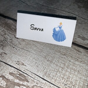 Coloured Disney Place Cards, Disney Wedding, Magical, Fairy Tale - Etsy