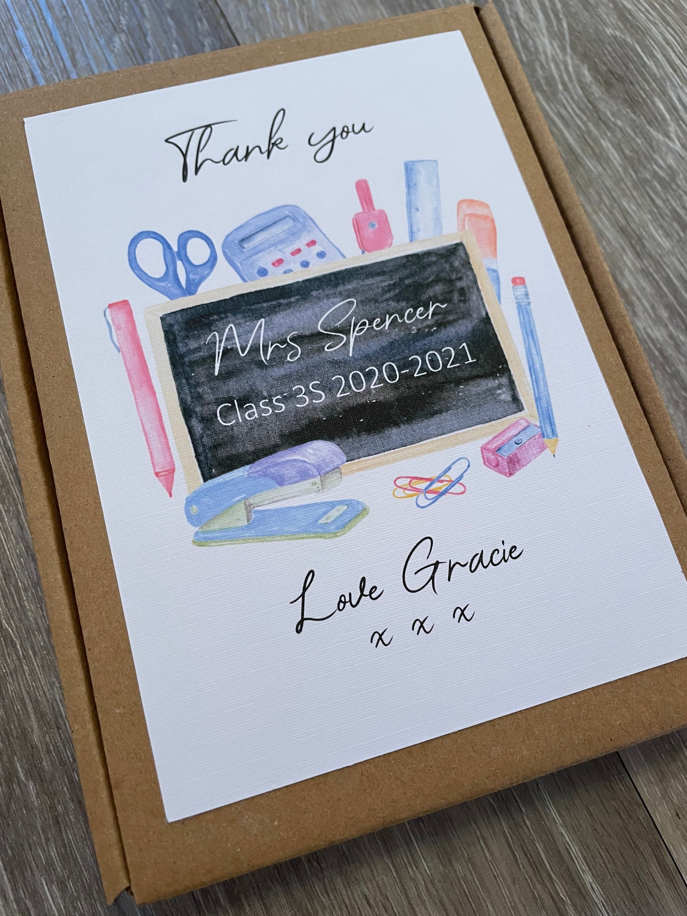 Teacher hug in a mug hamper box Tea and biscuit Thank you | Etsy