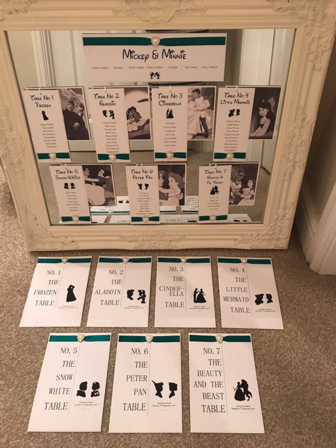 Disney Wedding Table Names/numbers for Wedding Breakfast and - Etsy UK