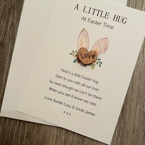 A Tiny Little Easter Pocket Hug With Personalised Poem Card, Isolation ...