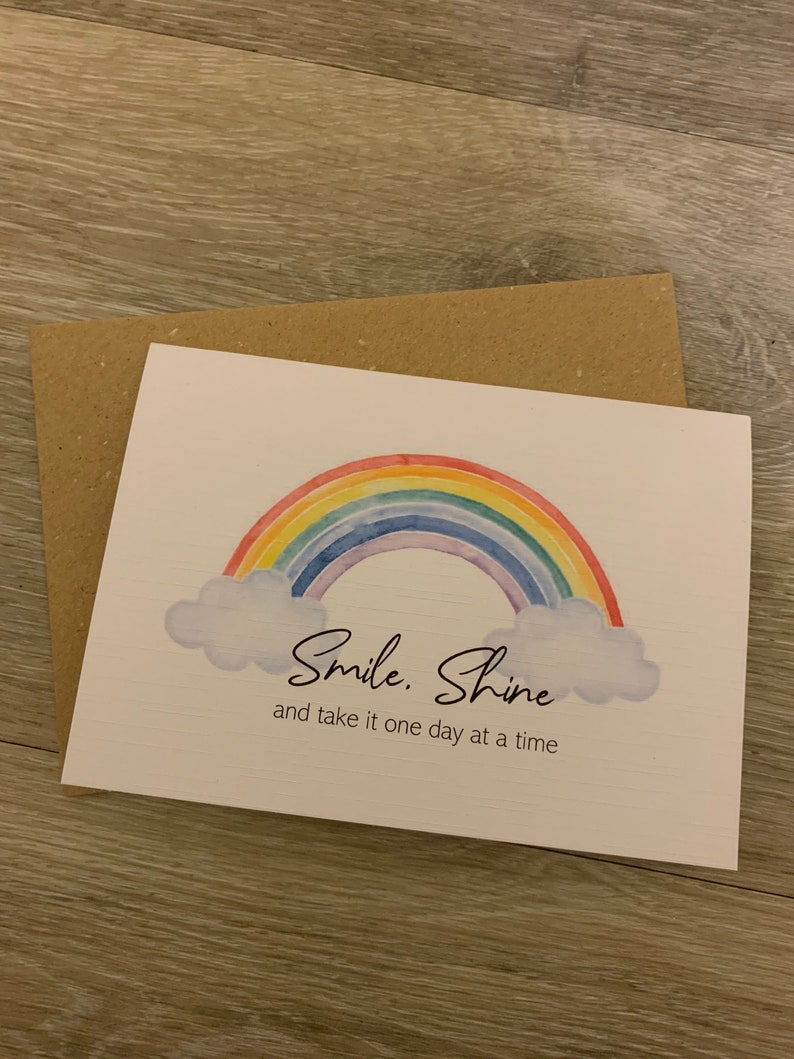 Positive Quote Cardshappy Mail Cards Isolation Giftsocial - Etsy