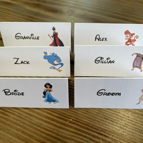 Personalised Disney Place Cards Disney Wedding Magical - Etsy