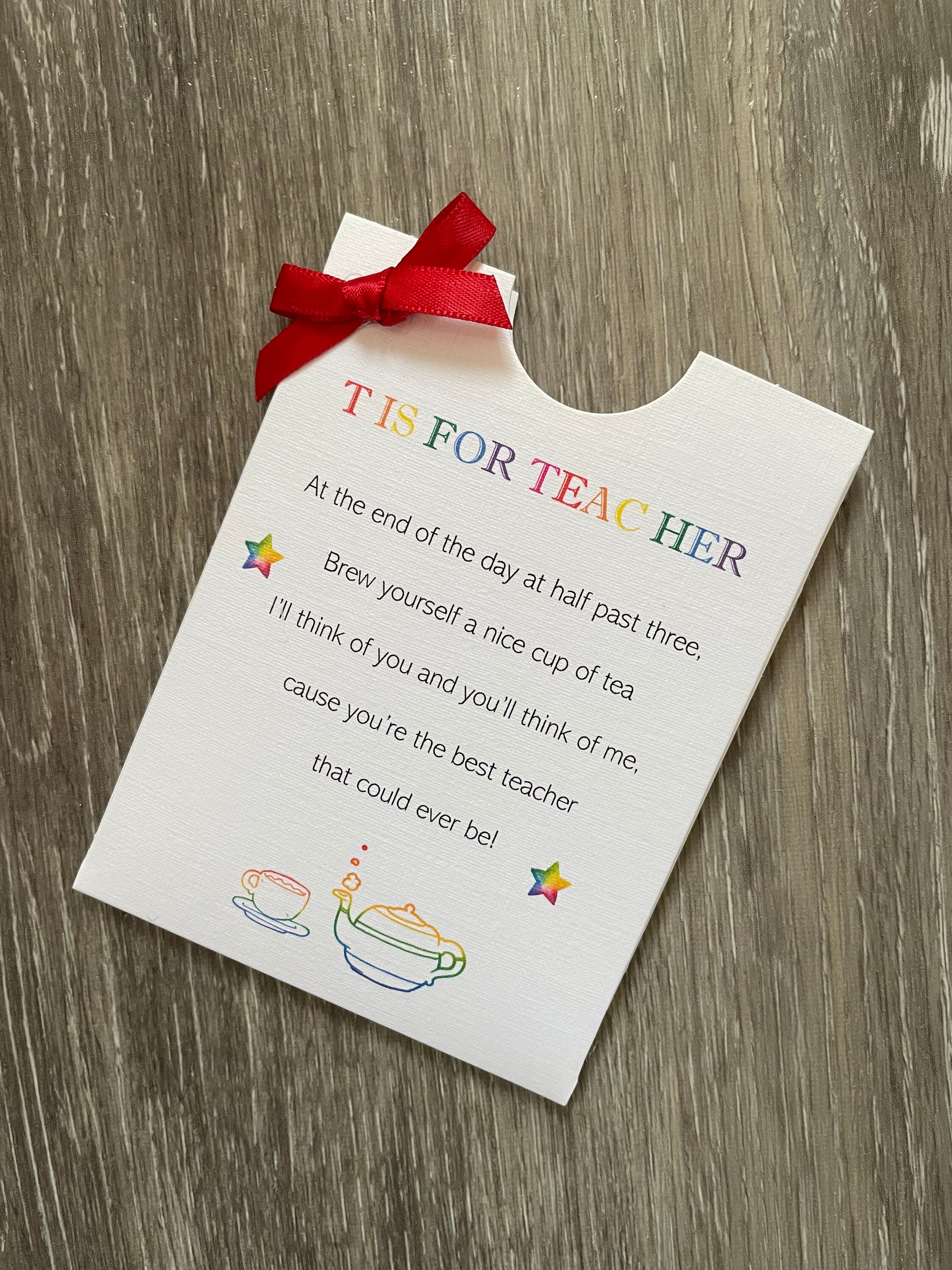 Teacher hug in a mug hamper box Tea and biscuit Thank you | Etsy