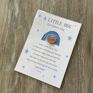 A Tiny Little Father’s Day Pocket Hug Poem Card, Isolation Gift, Miss ...