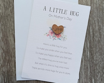 A Tiny Little Pocket Hug Poem Card Isolation Gift Miss You | Etsy