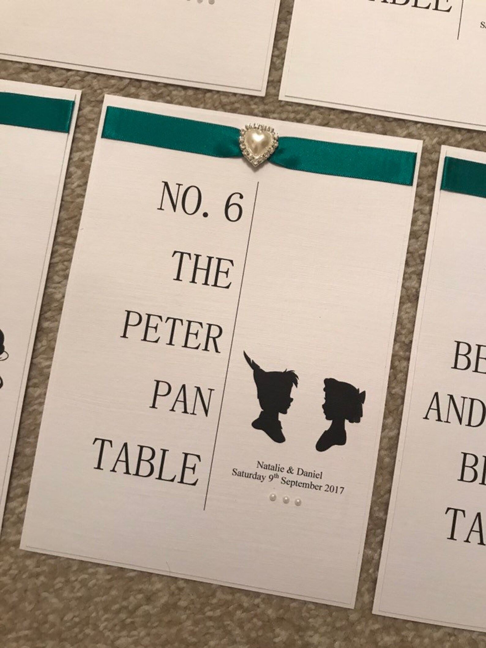 Disney Wedding Table Names/numbers for Wedding Breakfast and Seating ...