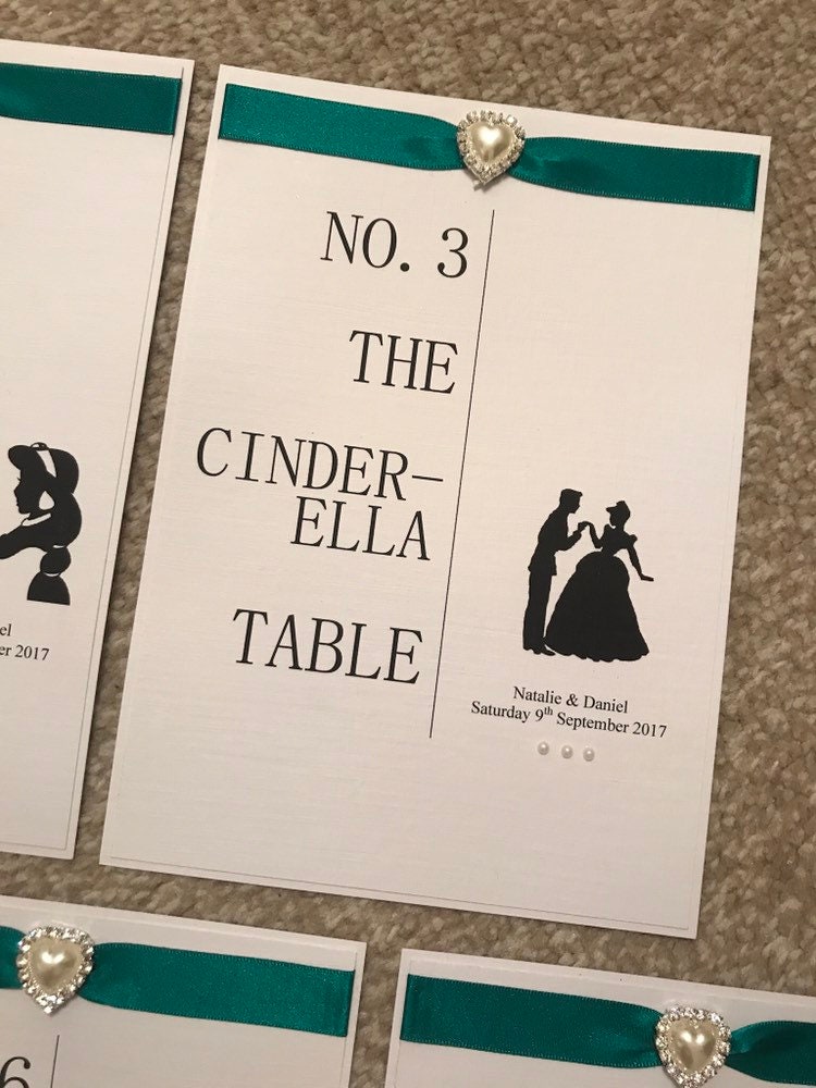 Disney Wedding Table Names/numbers for Wedding Breakfast and - Etsy UK