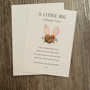 A Tiny Little Easter Pocket Hug With Personalised Poem Card, Isolation ...