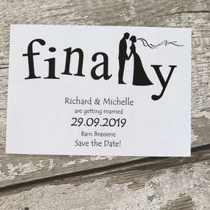 Finally Save the Date Cards - Etsy