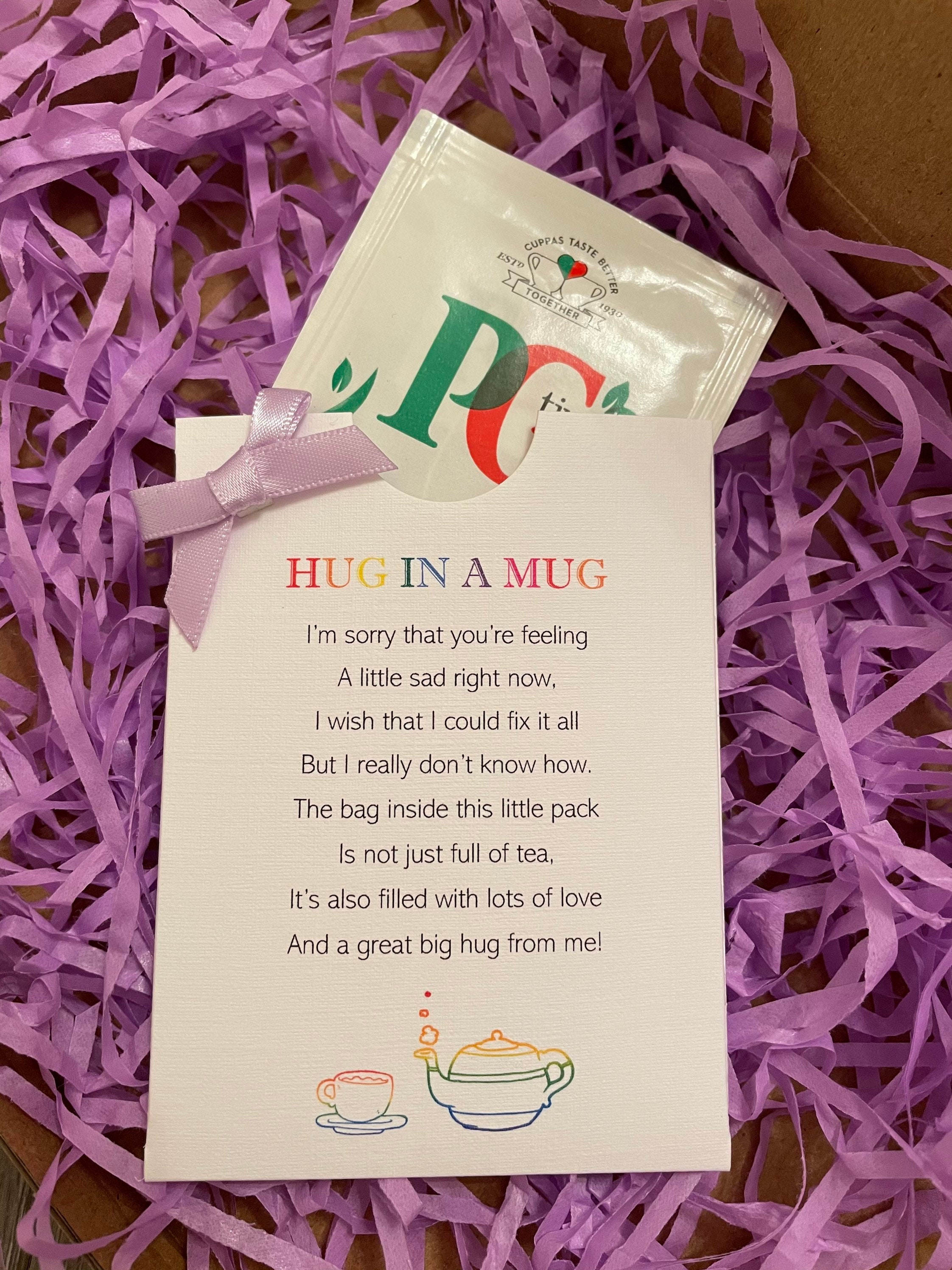 A Hug in a Mug Isolation Gift Miss You Hug Token Thinking - Etsy