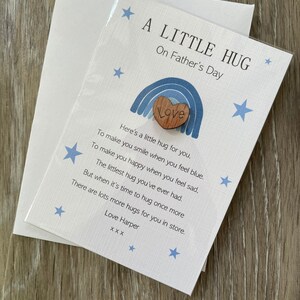 A Tiny Little Father’s Day Pocket Hug Poem Card, Isolation Gift, Miss ...