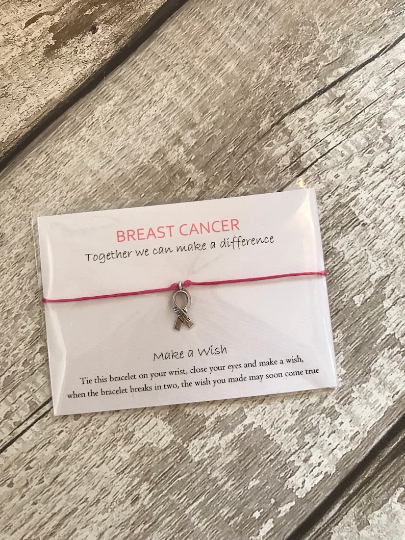 Breast Cancer Wish Bracelet ALL MONEY Raised Goes to CHARITY - Etsy