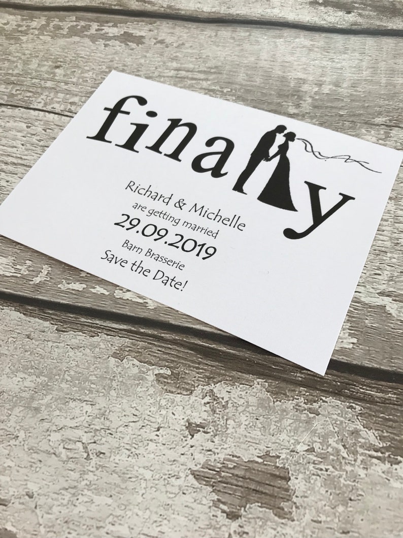 Finally Save the Date Cards - Etsy