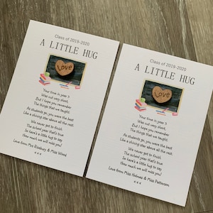 Teacher Pupil Student Little Hug and Poem, End of Term, Class of 2020 ...