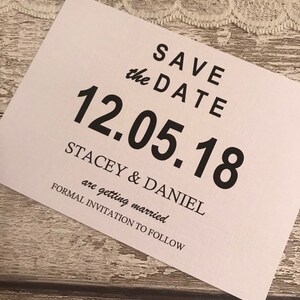 10 Save the Date Cards - Etsy