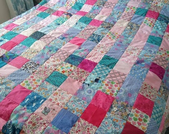 Girl Patchwork Quilt - Etsy UK