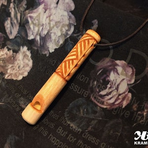 Carved Viking Wooden Whistle Let Them Hear You Vikingage Medieval ...