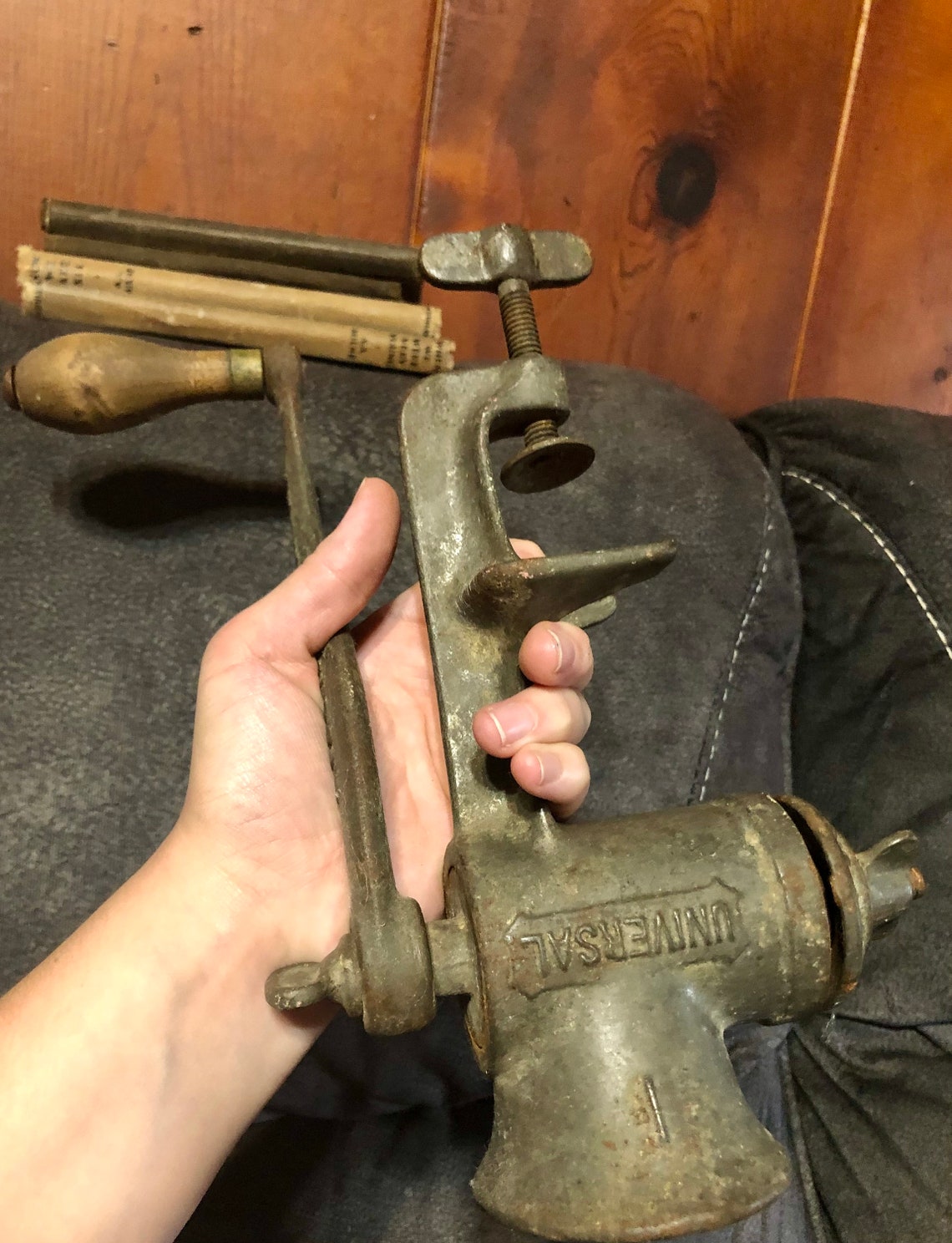 Antique Salvage Nut Butter Grinder / LF&C Universal Cast Iron - Etsy Canada