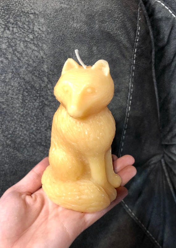Vintage Fox Sculpted Candle / Carved Animal Shaped Wax - Etsy