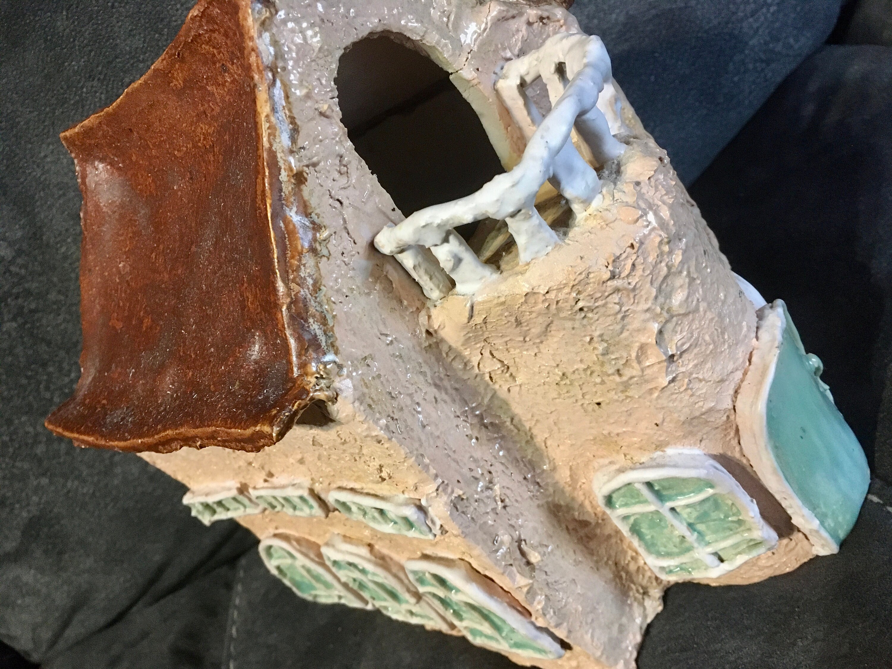 Extraordinary Vintage Handmade Ceramic House / Collectible | Etsy