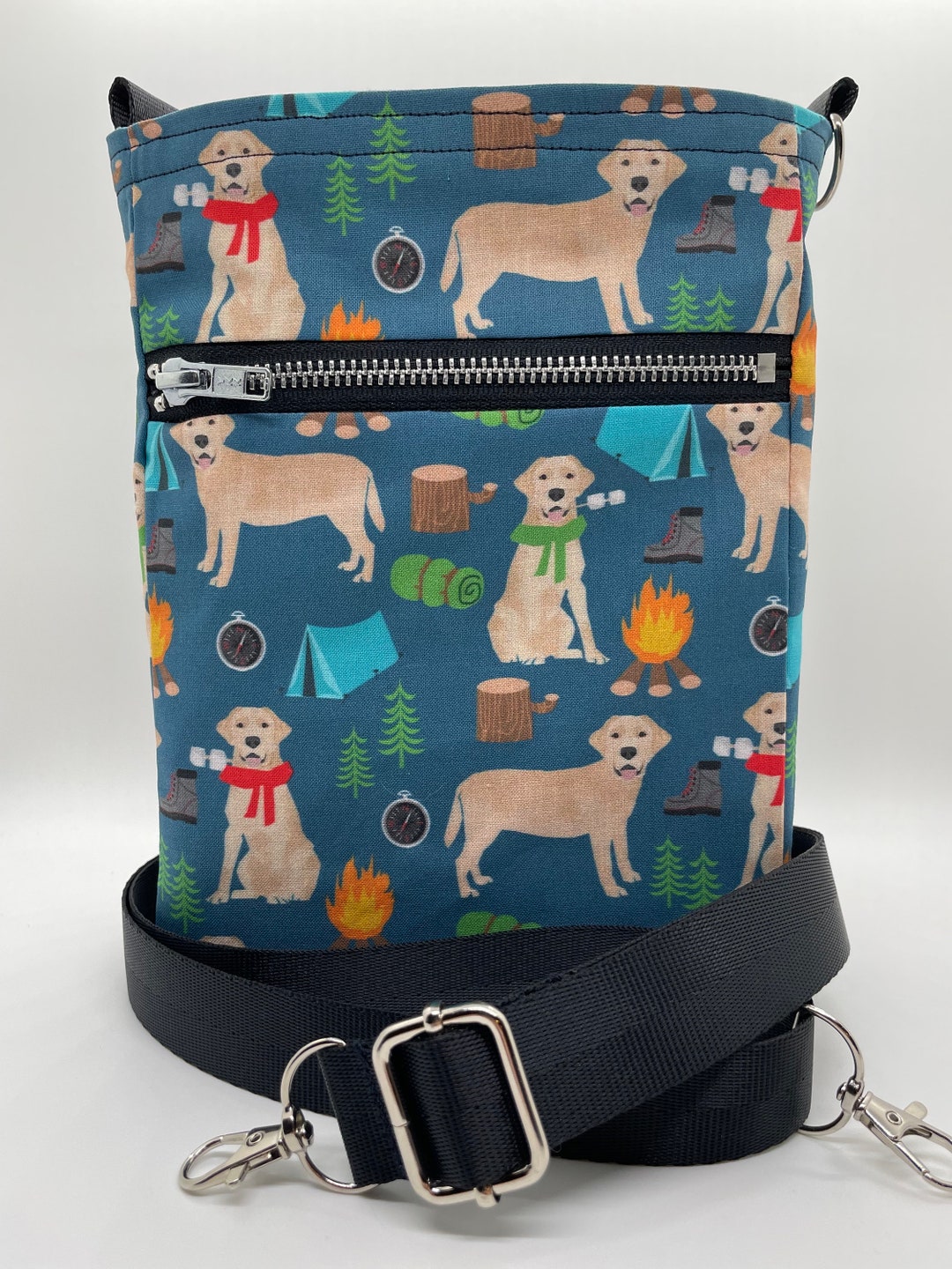 Labrador Adventures Adjustable and Reversible Crossbody Handbag - Etsy