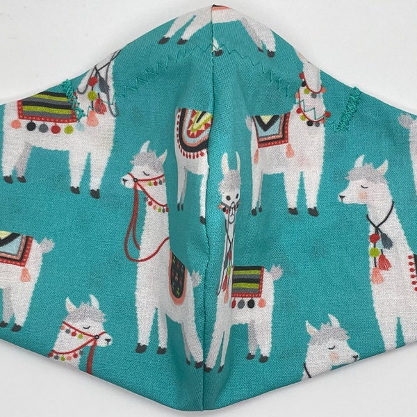 Llama Face Mask - Etsy