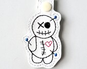 VooDoo Doll Keychain Key Fob Zipper Pull Snap Tab | Etsy