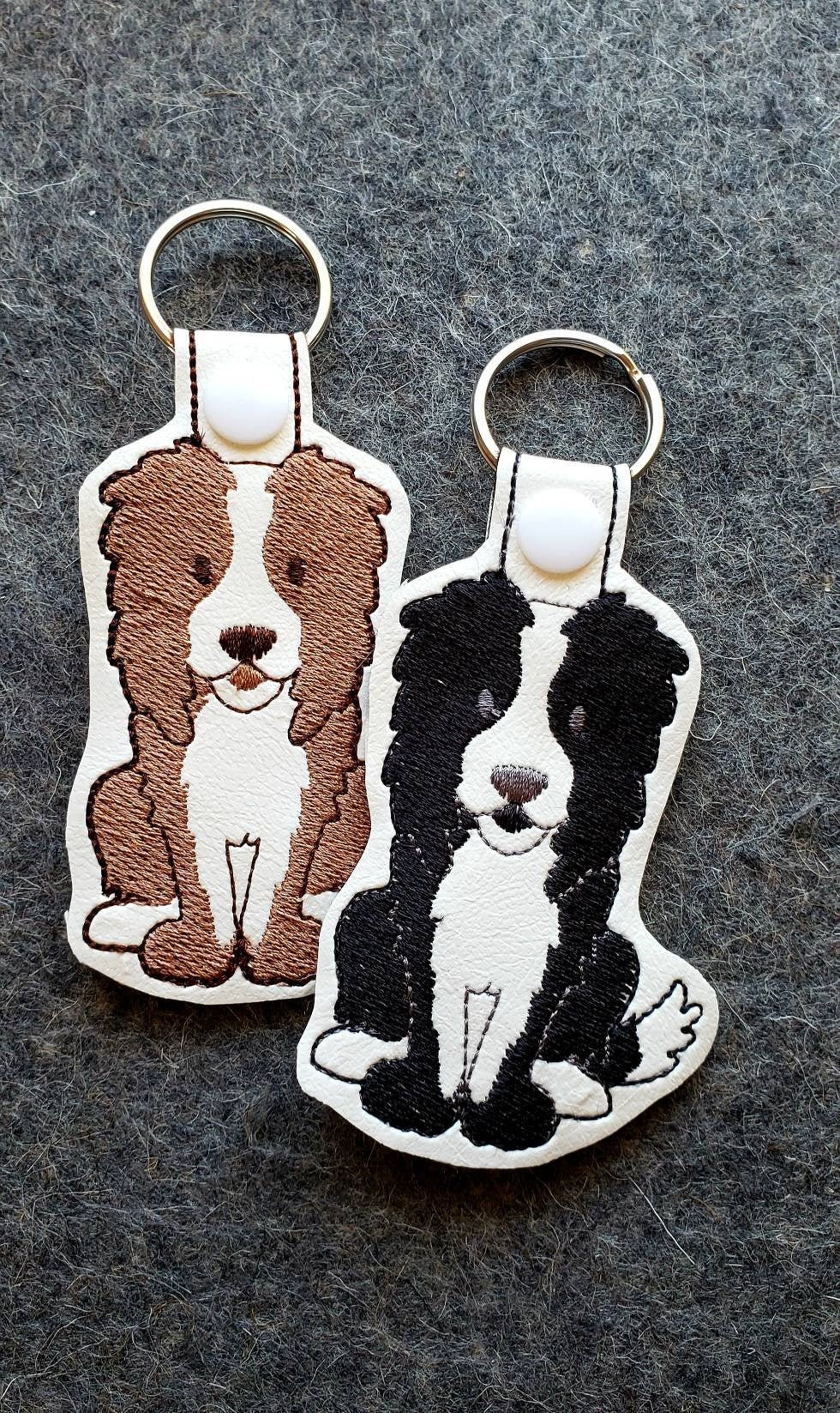 Border Collie Dog Key Chain Key Fob Zipper Pull Snap Tab - Etsy