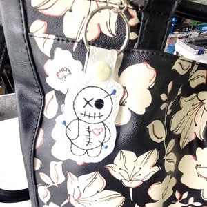 Voodoo Doll Keychain, Key Fob, Zipper Pull, Snap Tab - Etsy