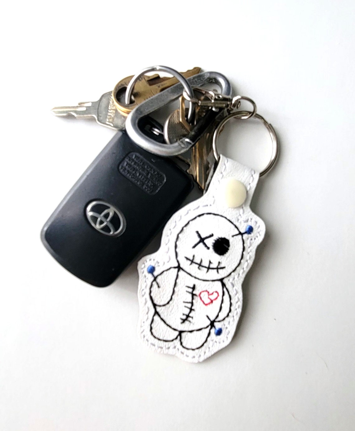 Voodoo Doll Keychain Key Fob Zipper Pull Snap Tab - Etsy