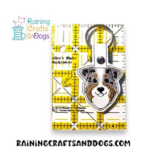 Aussie Australian Shepherd Key Chain, Key Fob, Zipper Pull, Snap Tab - Etsy