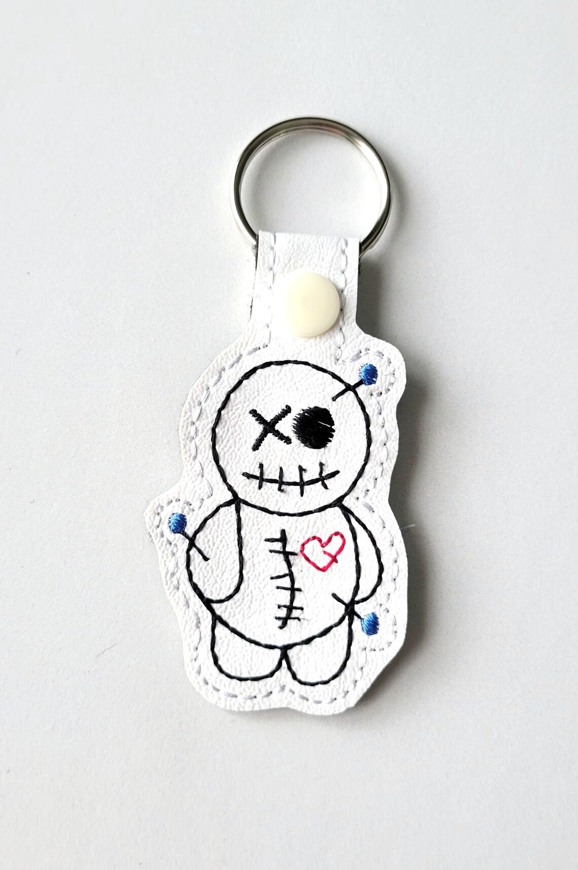 Voodoo Doll Keychain Key Fob Zipper Pull Snap Tab - Etsy