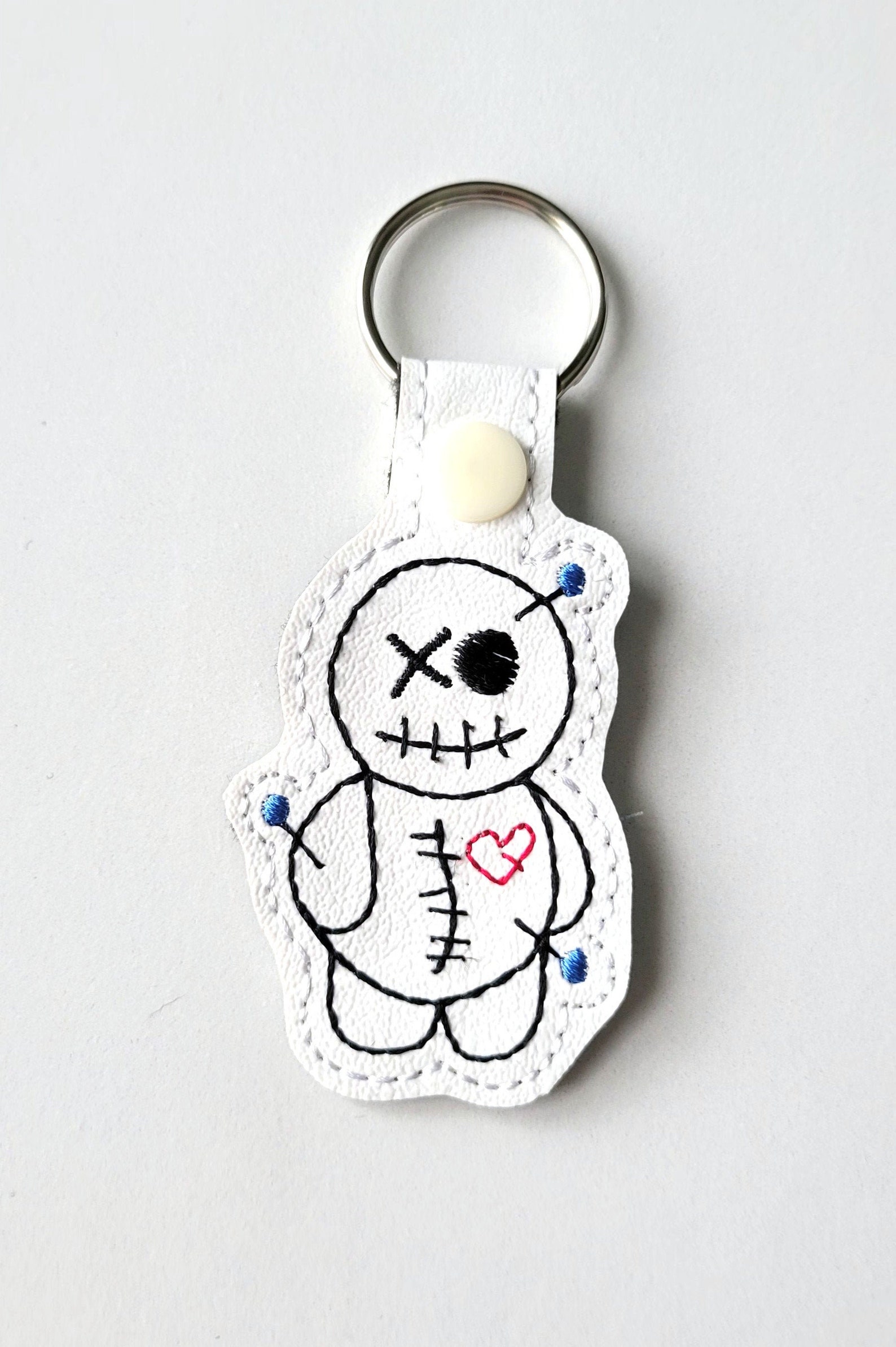 Voodoo Doll Keychain Key Fob Zipper Pull Snap Tab - Etsy