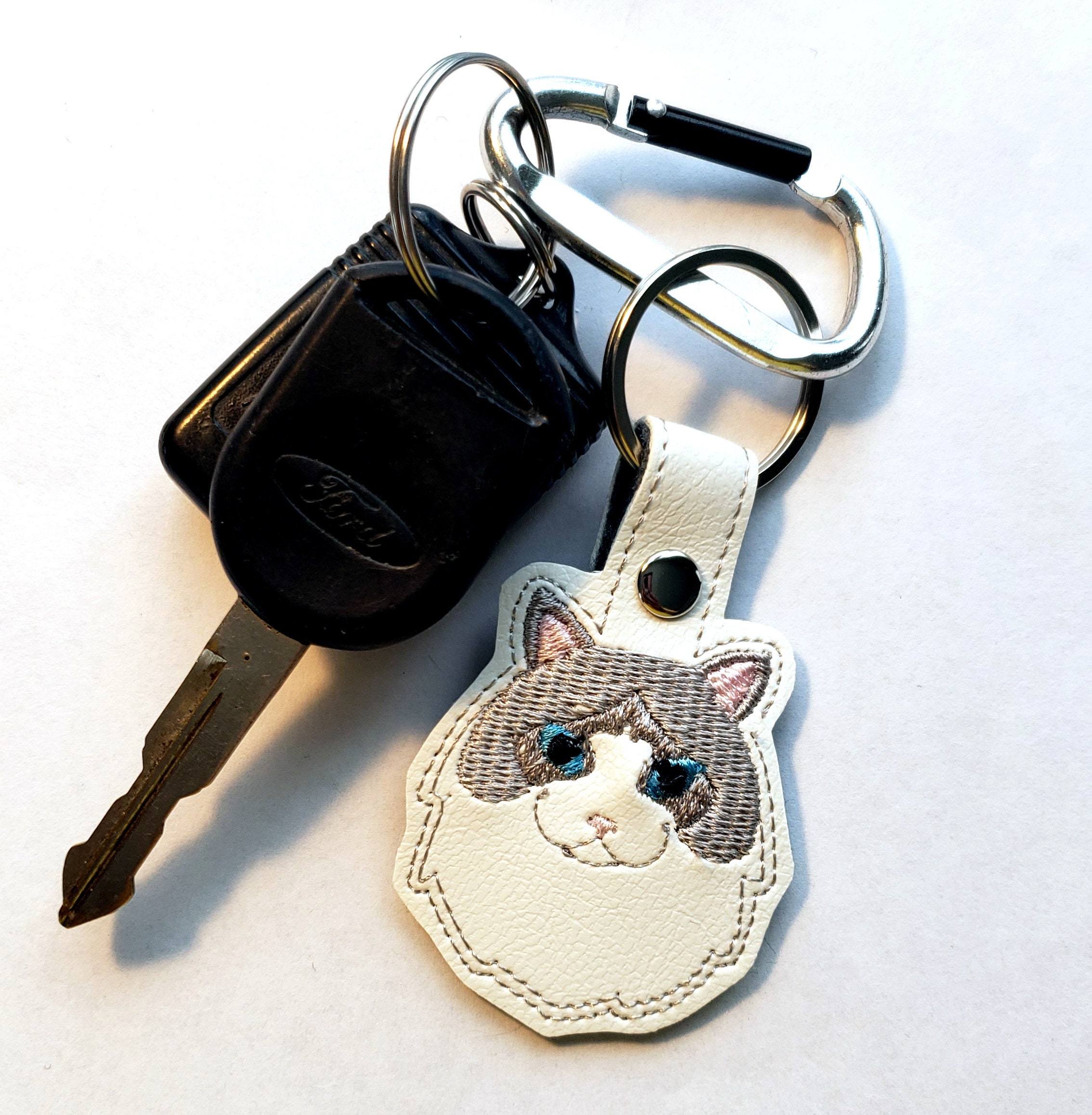 Ragdoll Cat Key Chain, Key Fob, Zipper Pull, Snap Tab - Etsy