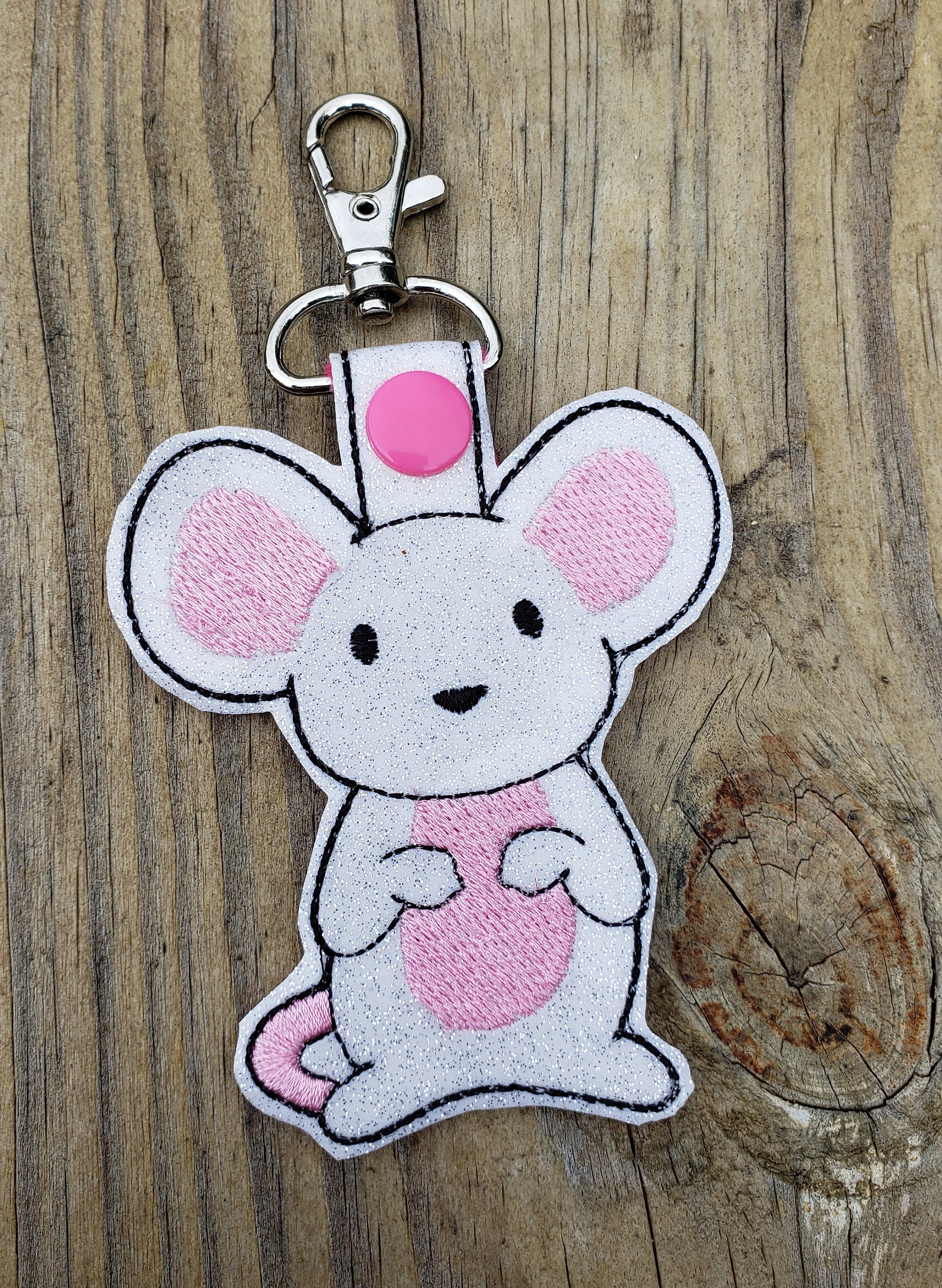 Mouse / Rat Key Chain Key Fob Zipper Pull Snap Tab - Etsy