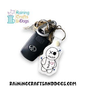 Voodoo Doll Keychain, Key Fob, Zipper Pull, Snap Tab - Etsy