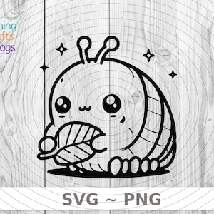 Isopod Roly Poly With Leaf SVG PNG Digital Download - Etsy