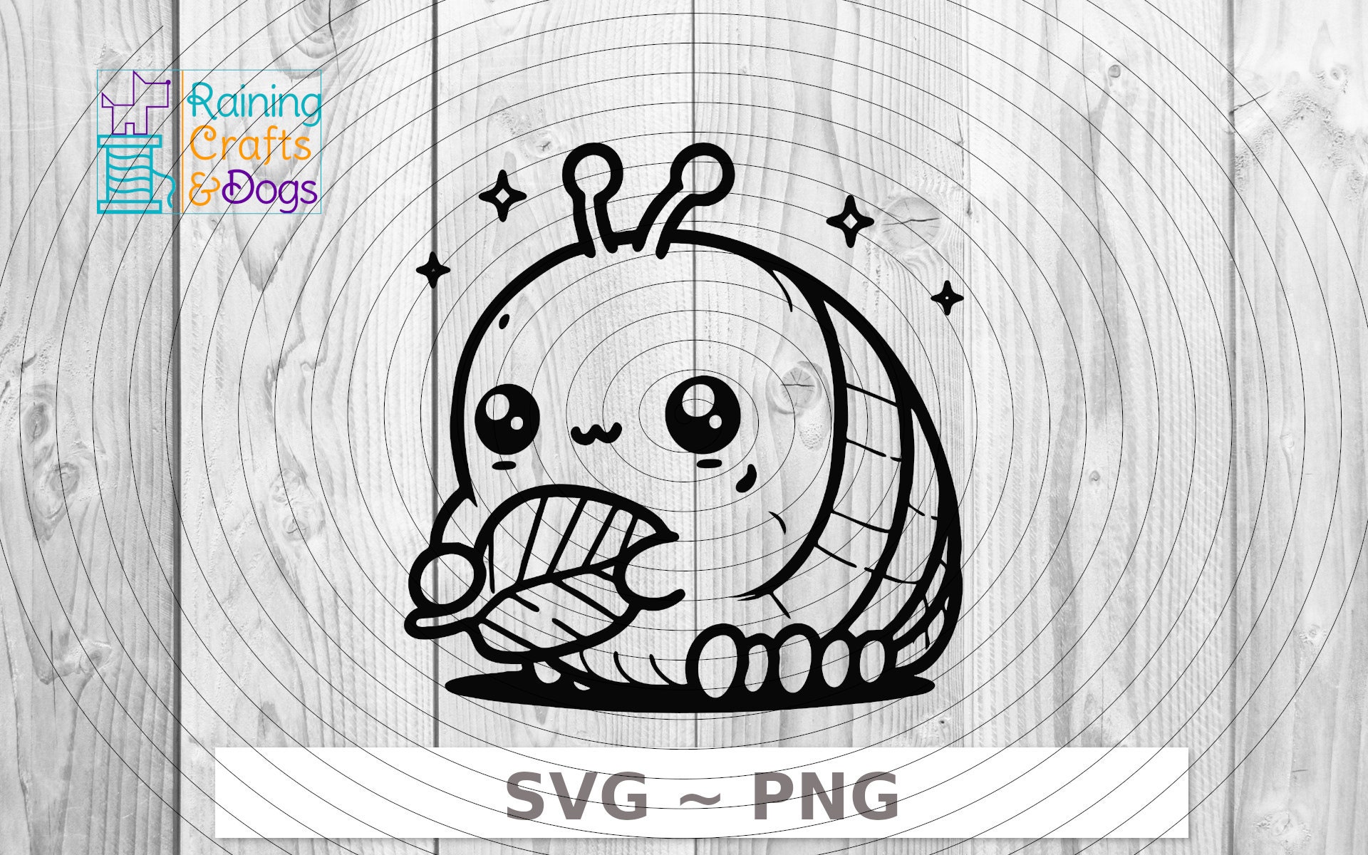 Isopod Roly Poly With Leaf SVG PNG Digital Download - Etsy