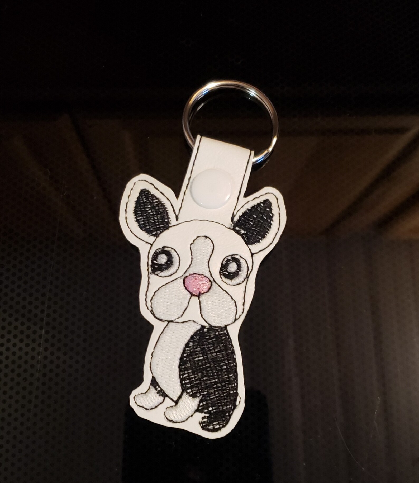 Boston Terrier Dog Keychain Key Fob Snap Tab Zipper Pull - Etsy