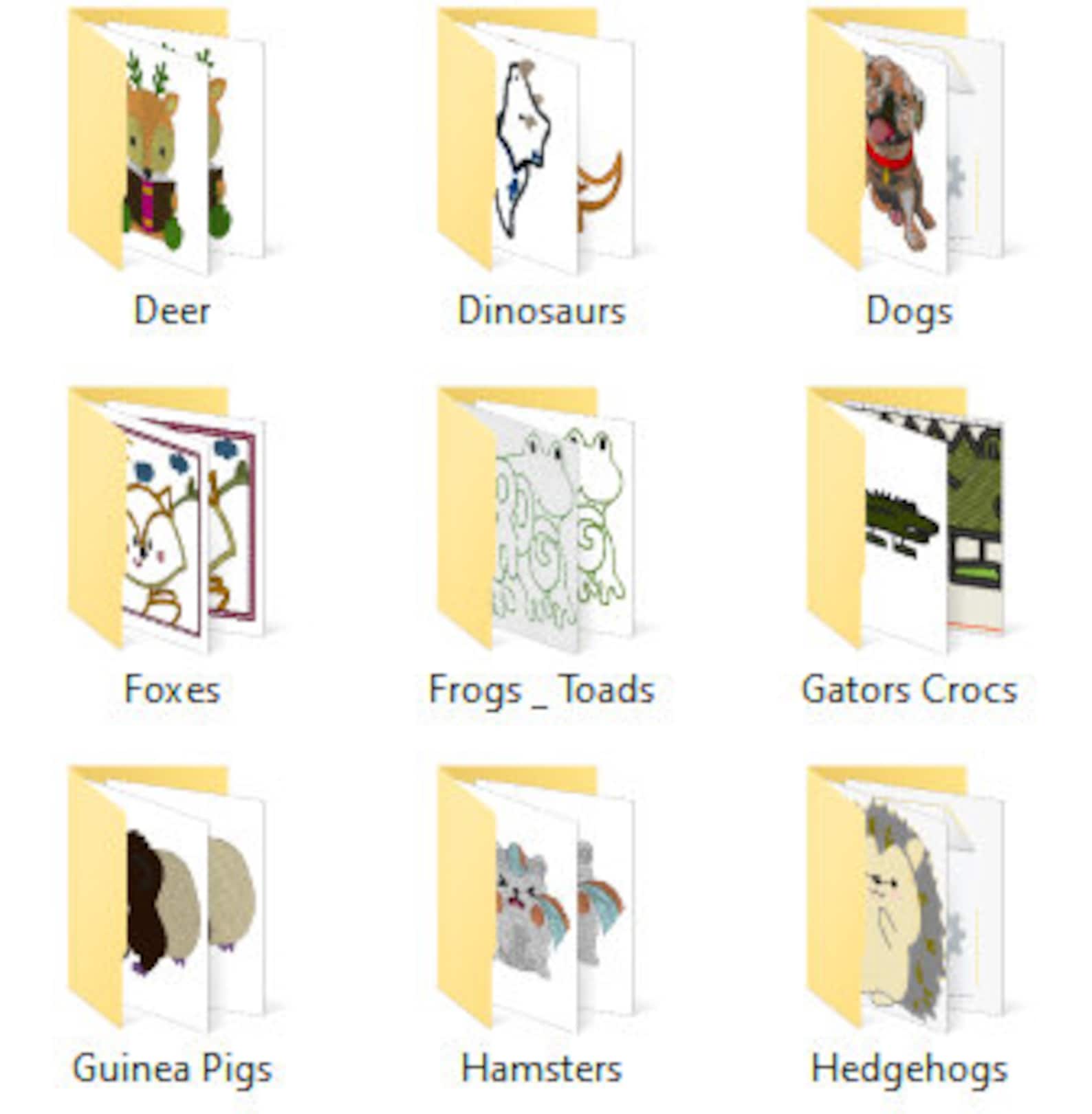 Pre-made File Structure for Embroidery or SVG Design Organization - 200 ...