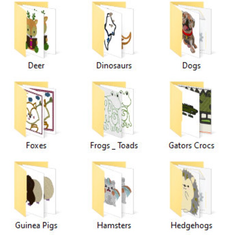 Pre-made File Structure for Embroidery or SVG Design Organization - 200 ...