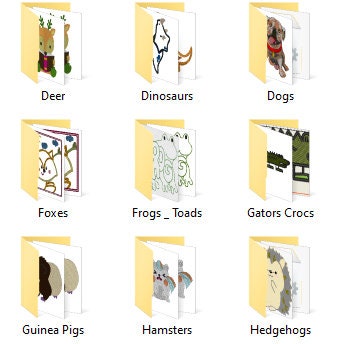 Pre-made File Structure for Embroidery or SVG Design Organization - 200 ...