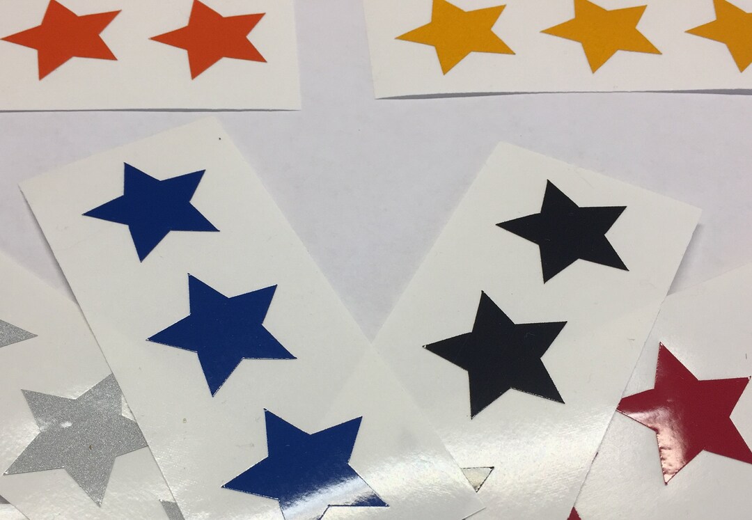 30 Highly Reflective Stars - 8 Colors - Etsy