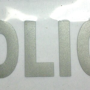 Custom Reflective Iron on "heat Press" Letters, 1.5 Inch High, 5 Colors ...