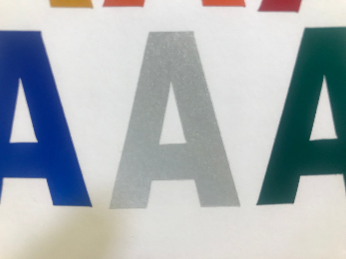 Custom Reflective Vinyl Letters 2.5 Inch 8 Colors - Etsy