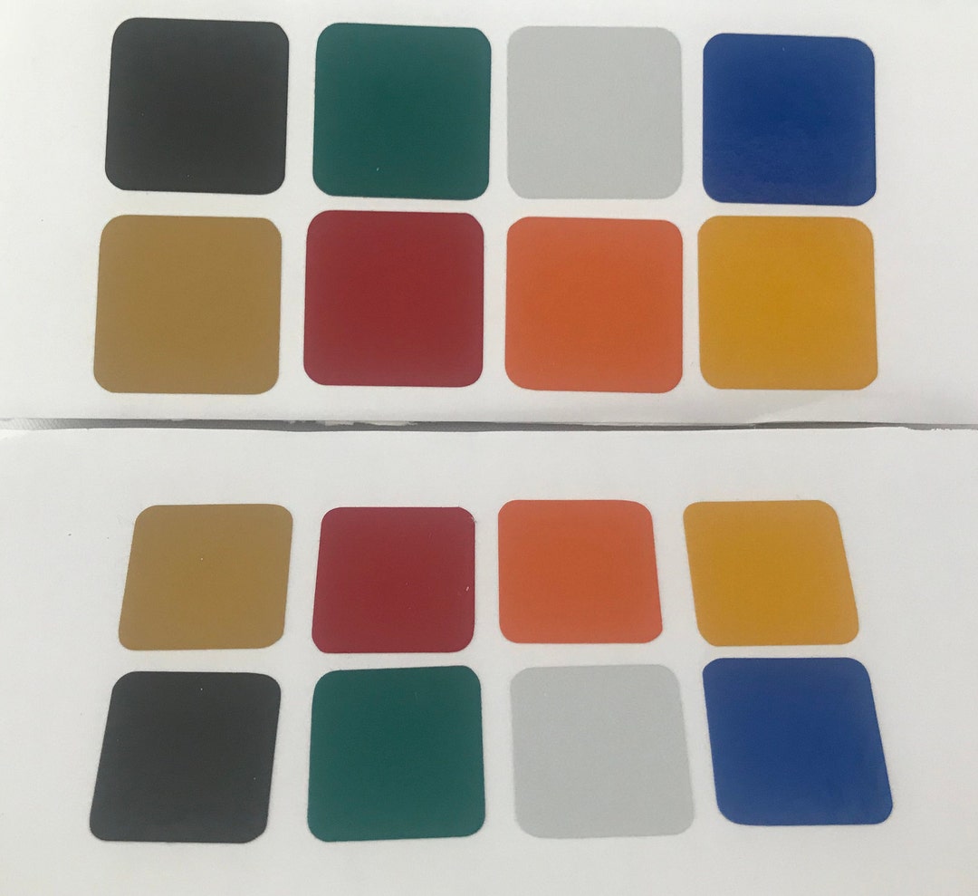 50 Reflective Squares- 8 Colors - Self Adhesive - Etsy