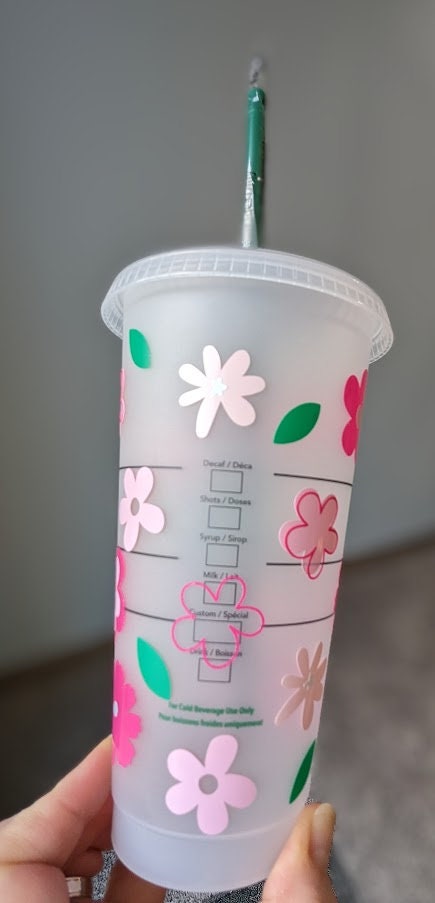 Starbucks Flower Cold Cup 24 Oz. - Etsy
