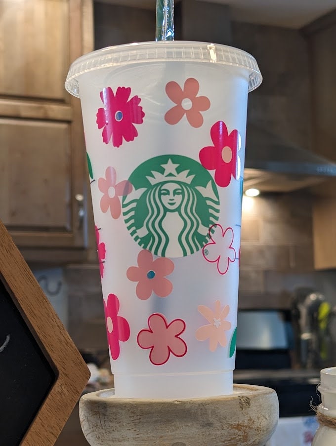 Starbucks Flower Cold Cup 24 Oz. - Etsy