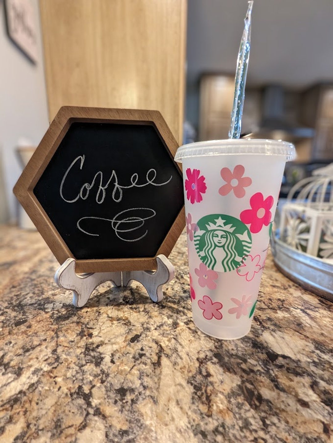 Starbucks Flower Cold Cup 24 Oz. - Etsy